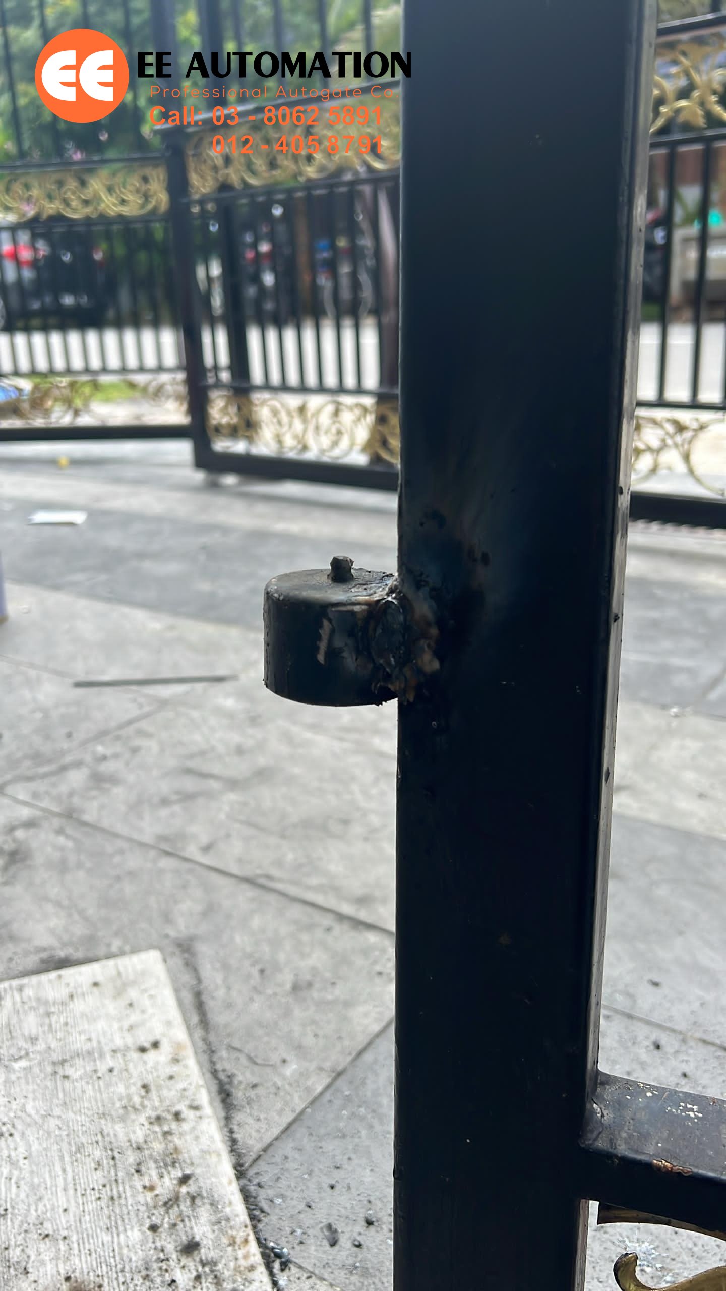 Baiki Swing Gate Bearing Tercabut – EE Automation